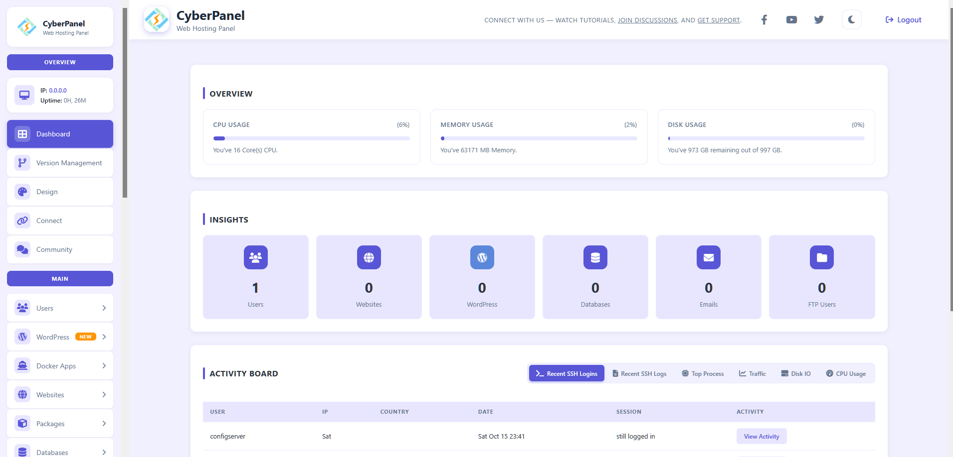 Install › Install CSF - ConfigServer Security & Firewall