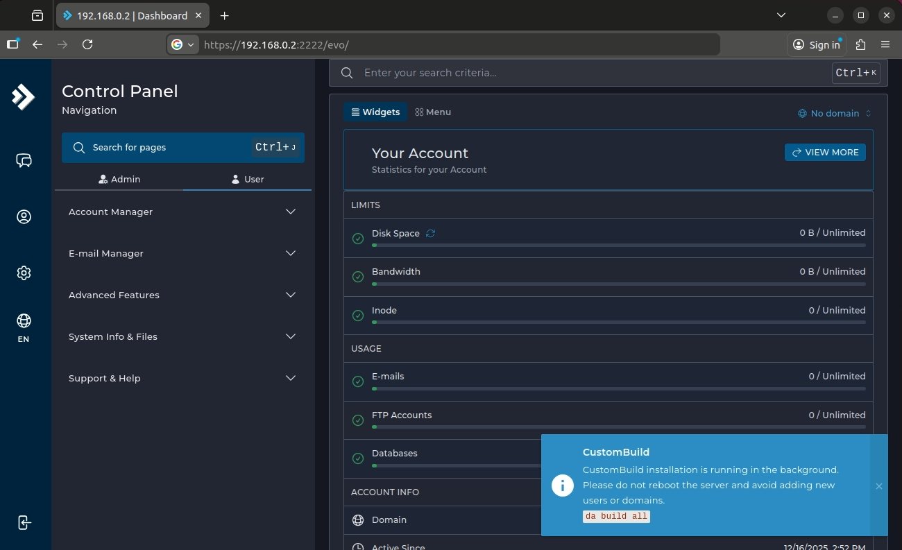 Install › Install CSF - ConfigServer Security & Firewall